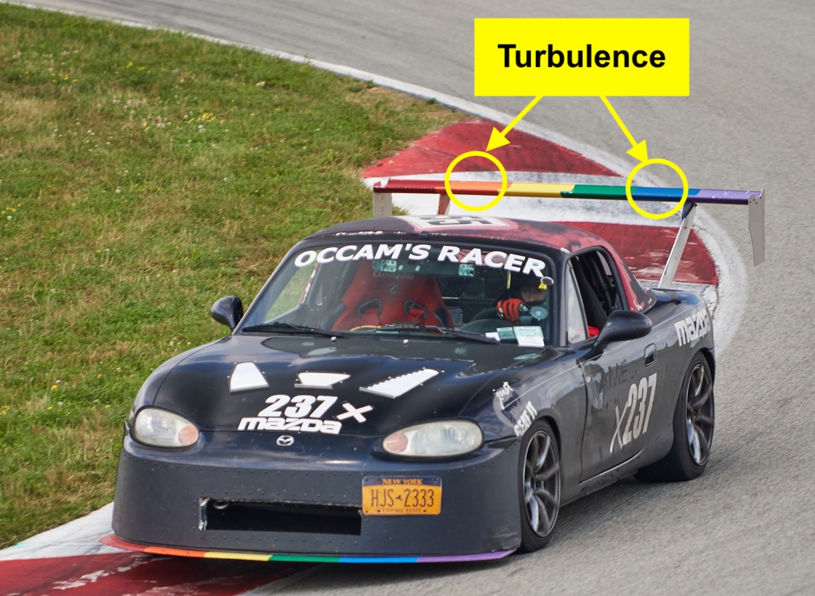 Visualizing Airflow for 2D and 3D Car Wings – Occam's Racer