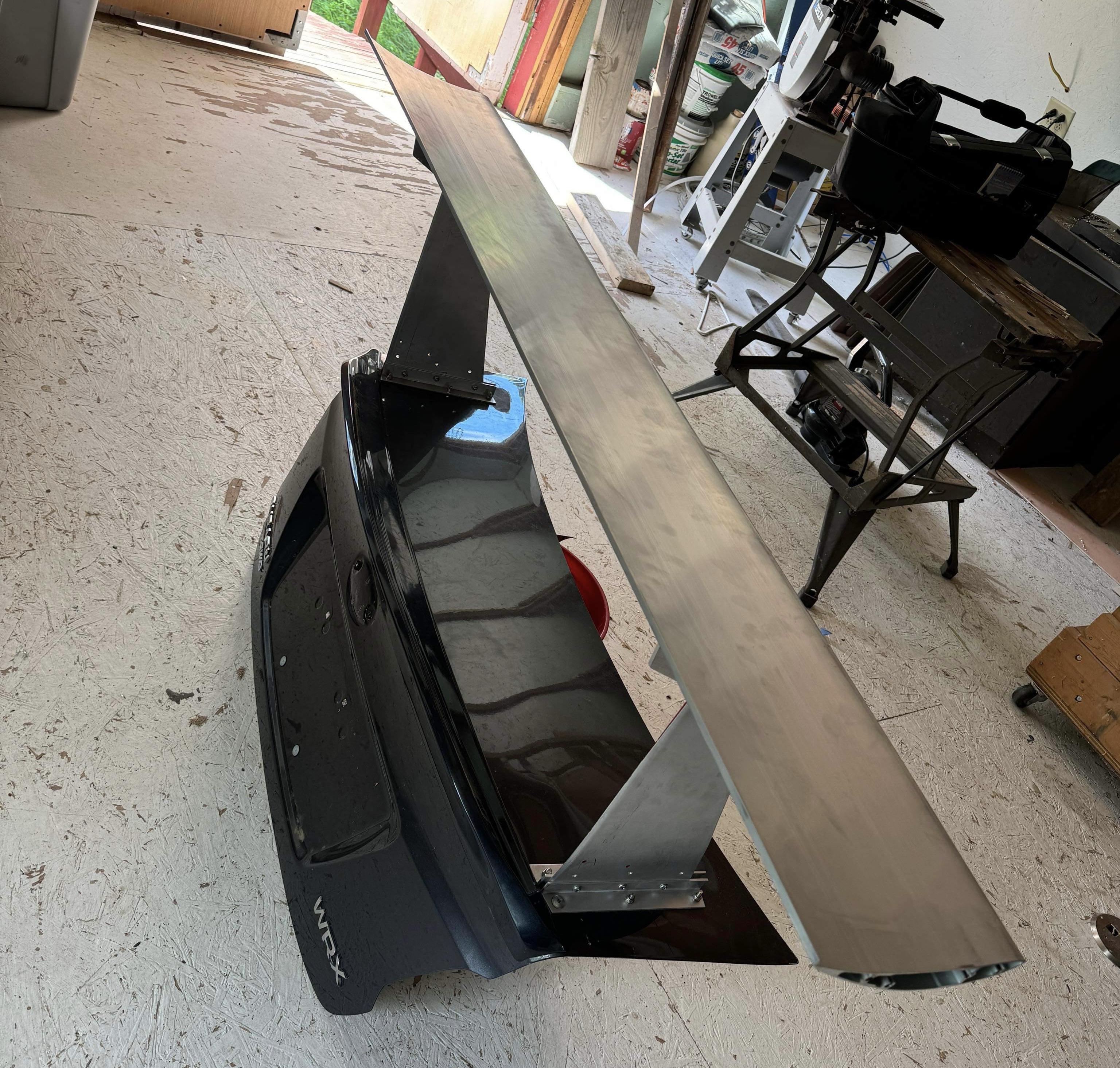 Mounting a Wing Logic wing on a Subaru WRX STi – Occam's Racer