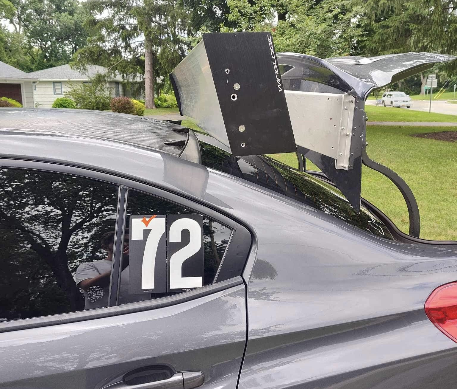 Mounting a Wing Logic wing on a Subaru WRX STi – Occam's Racer
