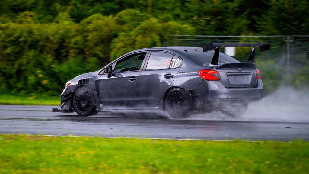 Mounting a Wing Logic wing on a Subaru WRX STi – Occam's Racer